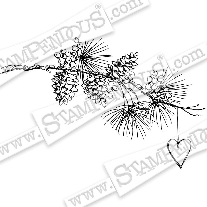 STA CLING HEART BRANCH STAMP – Art Plus NH